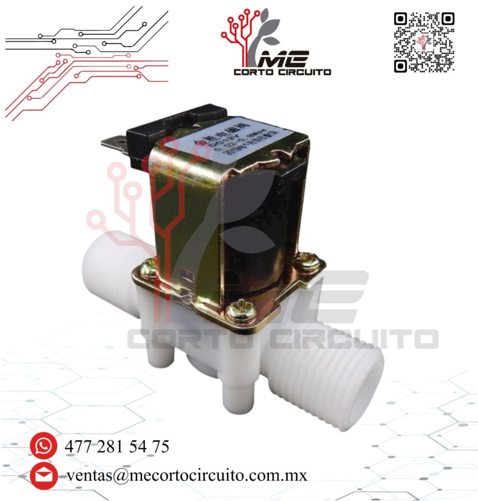 ELECTROVALVULA SOLENOIDE 1/2 “ 12V – Corto Circuito