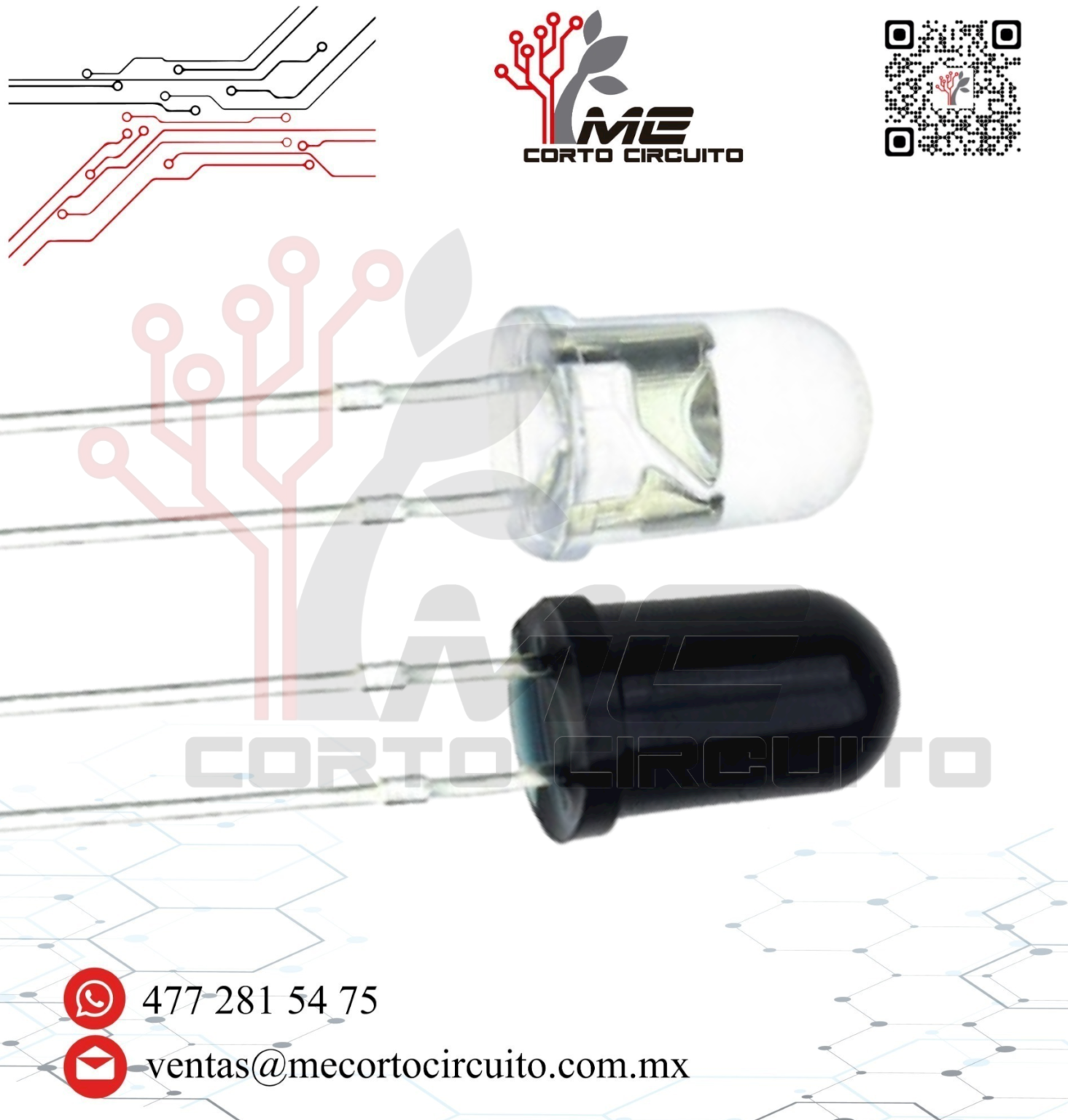LED INFRARROJO 940 NM – Corto Circuito