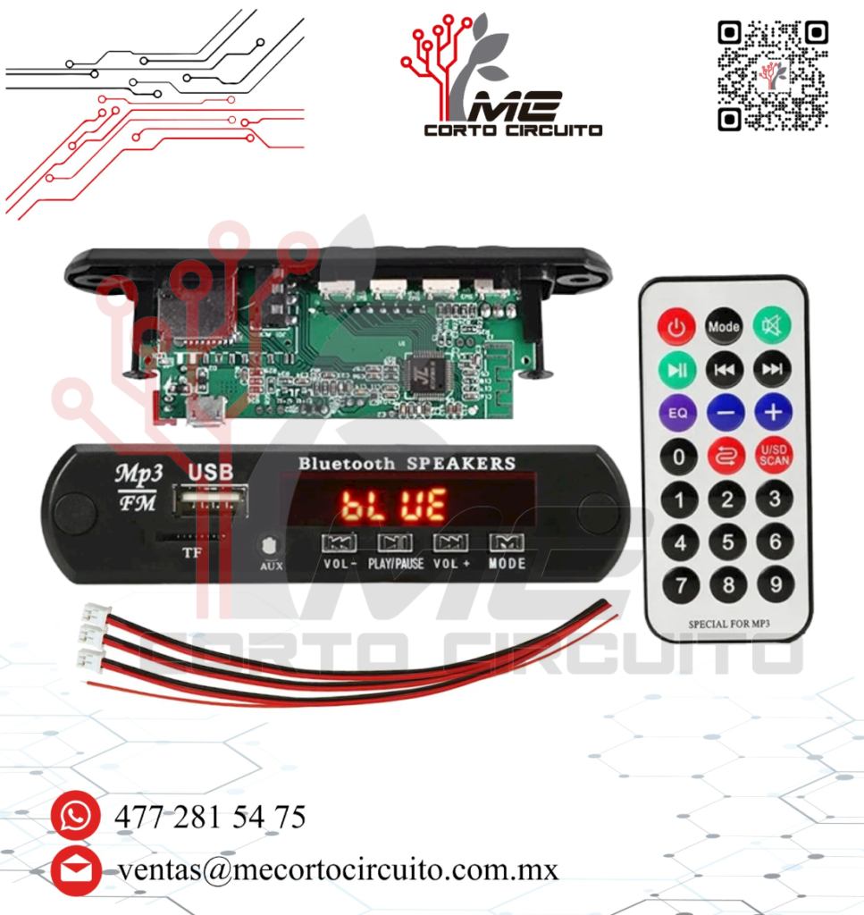 REPRODUCTOR MP3 12V – Corto Circuito