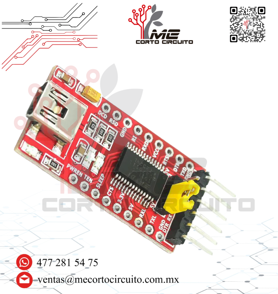 PC Distribution FTDI FT232R USB - TTL Serial Breakout Module Programmer ...