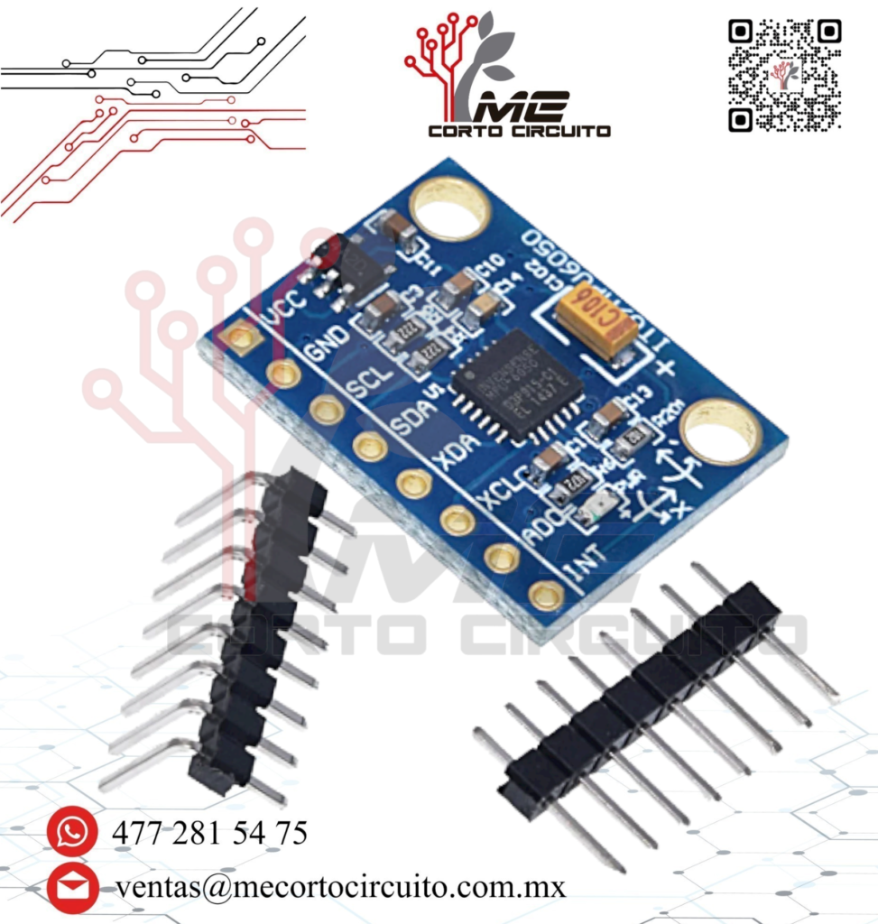 MÓDULO GIROSCOPIO ANALÓGICO MPU6050 – Corto Circuito