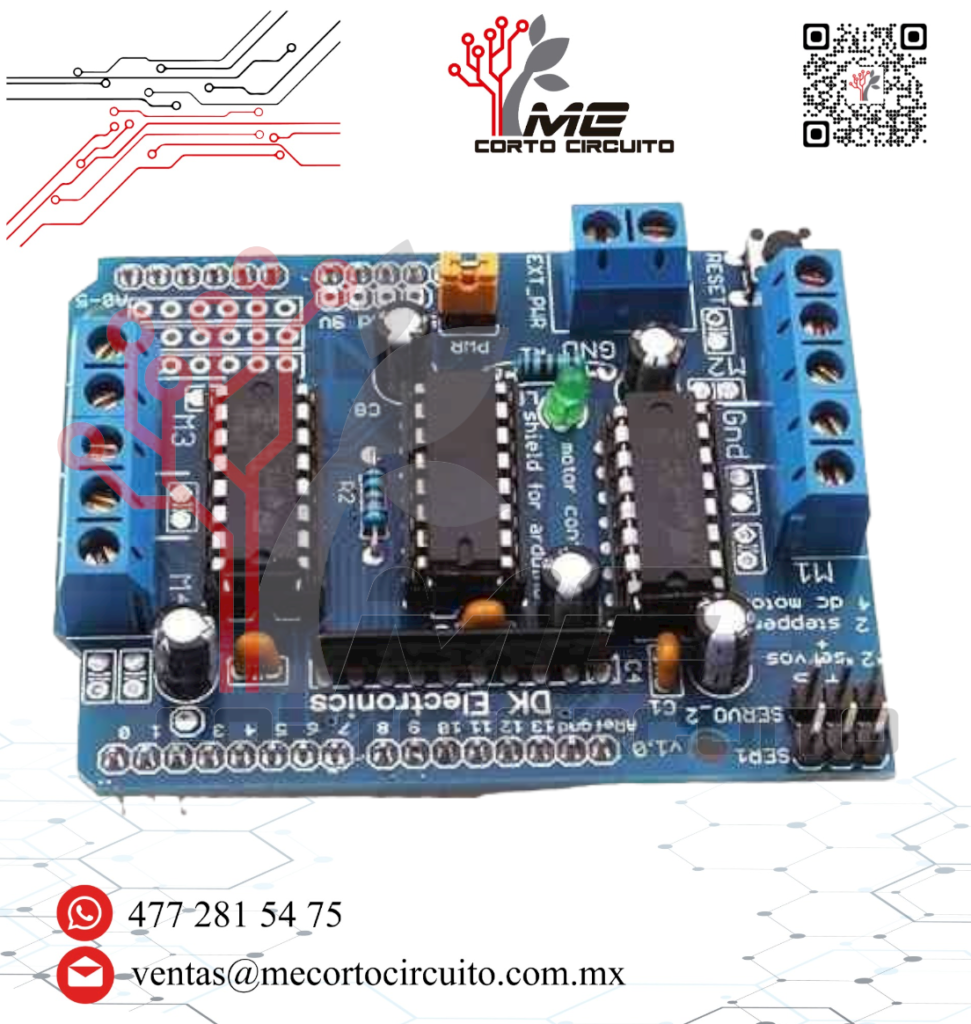 MÓDULO PUENTE H L293D – Corto Circuito