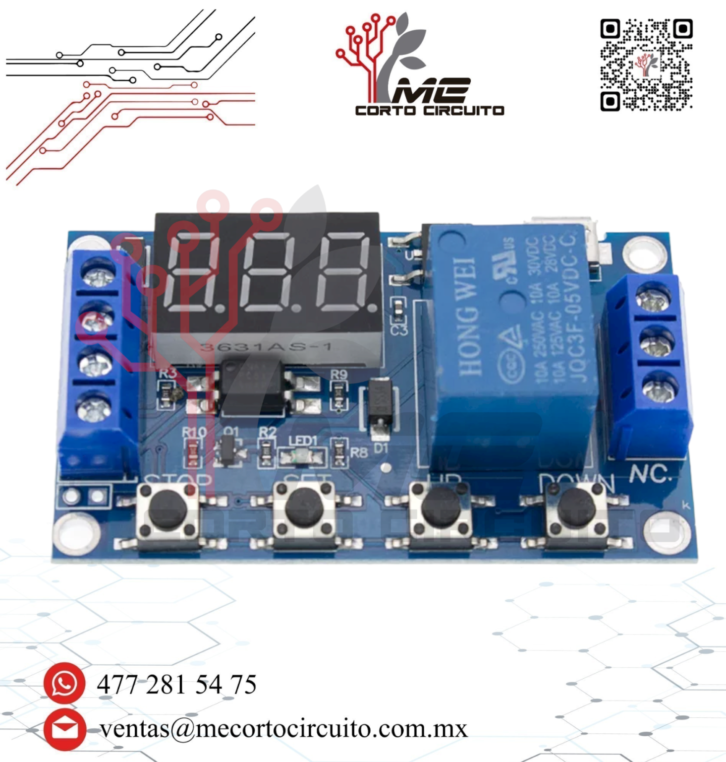 MÓDULO RELEVADOR PROGRAMABLE – Corto Circuito