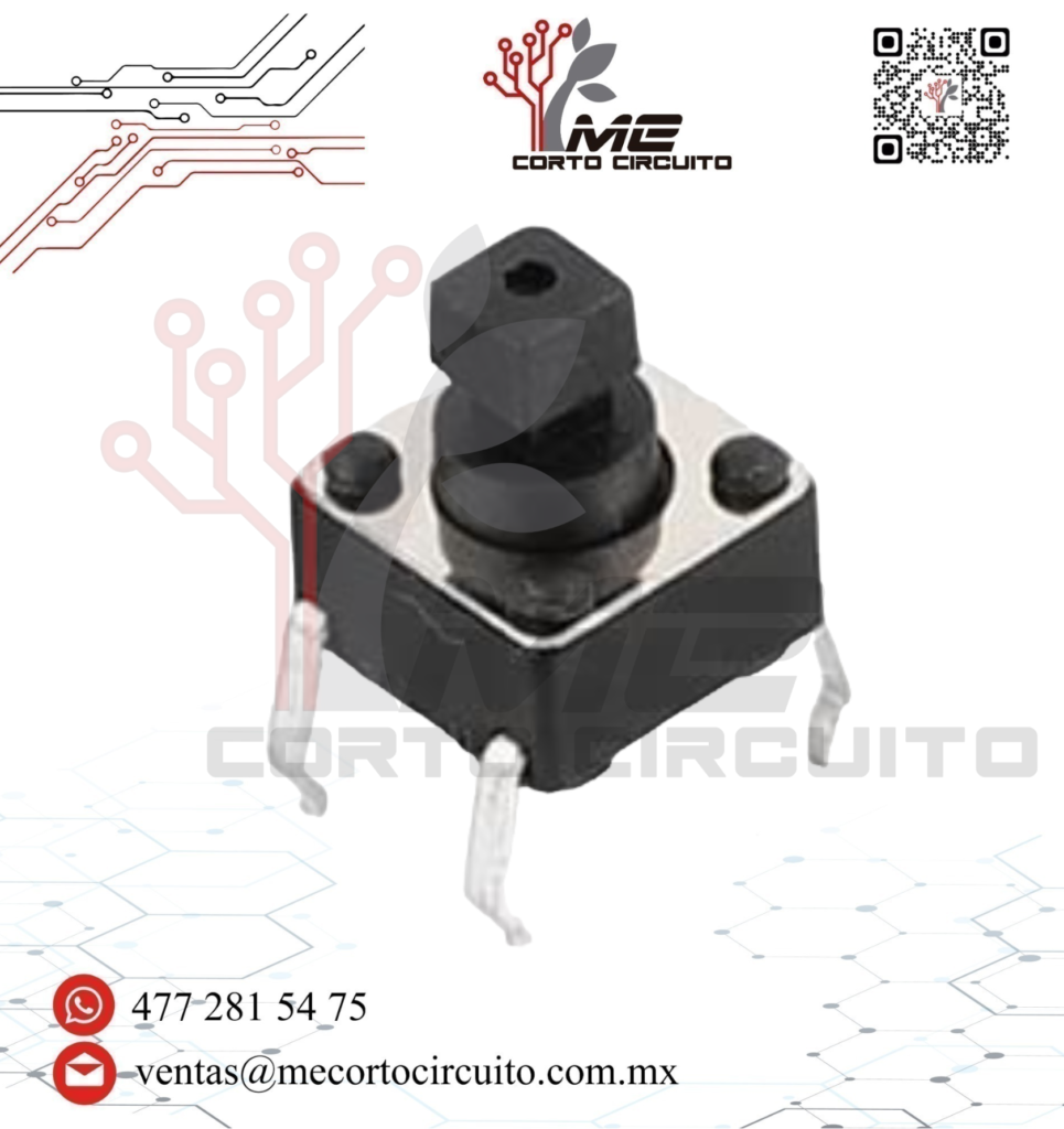 PUSH BUTTON 4 PINES DE MONTAJE 7.3 MM – Corto Circuito