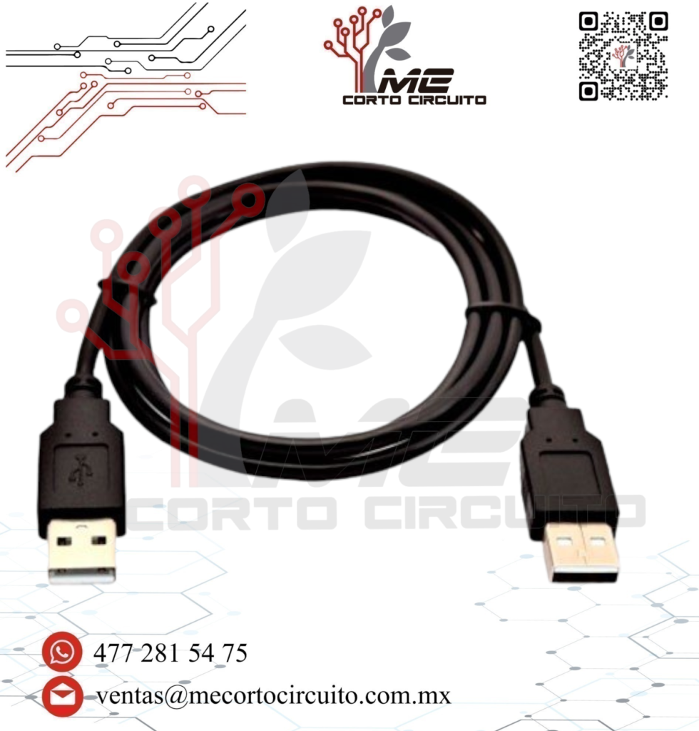 CABLE USB MACHO A MACHO 1M – Corto Circuito