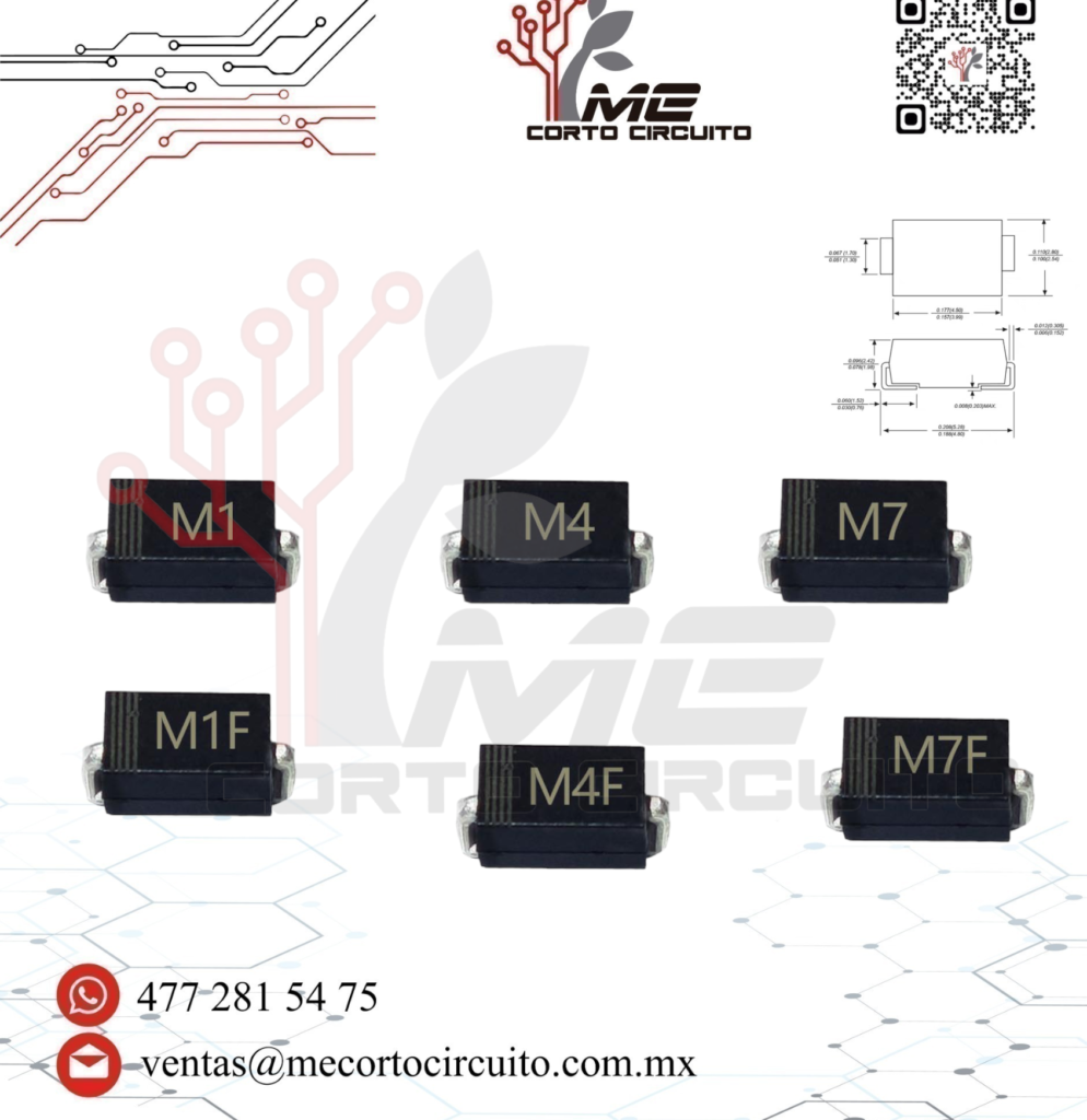DIODO SMD RECTIFICADOR – Corto Circuito