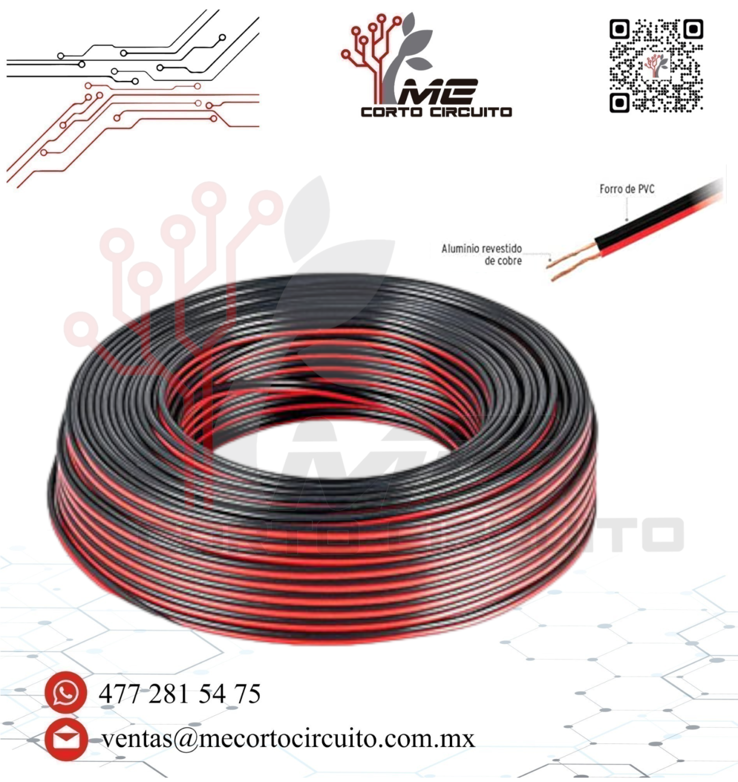 CABLE BICOLOR AWG – Corto Circuito