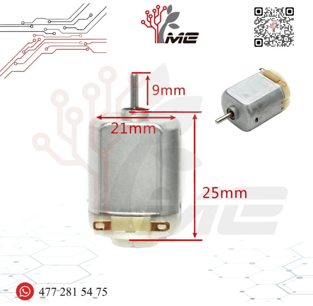 MOTOR DC 3V 15000 RPM – Corto Circuito
