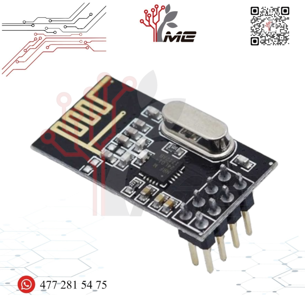 MODULO INALAMBRICO NRF24L01 2.4 GHZ – Corto Circuito