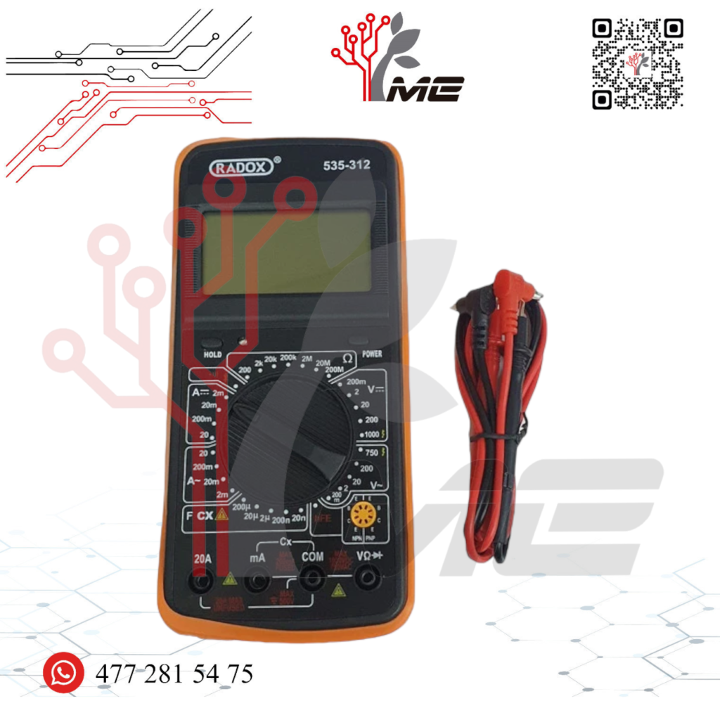 MULTIMETRO DIGITAL PLEGABLE CON DISPLAY – Corto Circuito