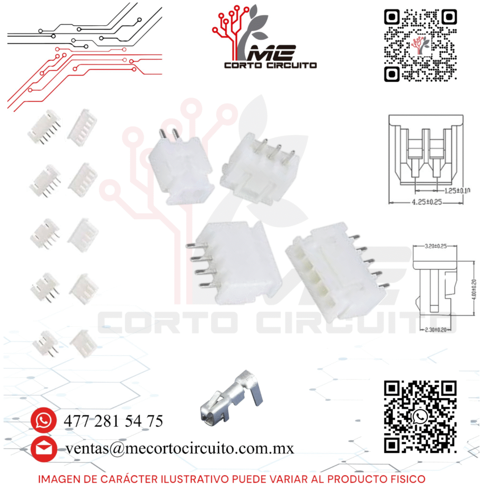 TERMINAL MOLEX XH 1.25 mm – Corto Circuito