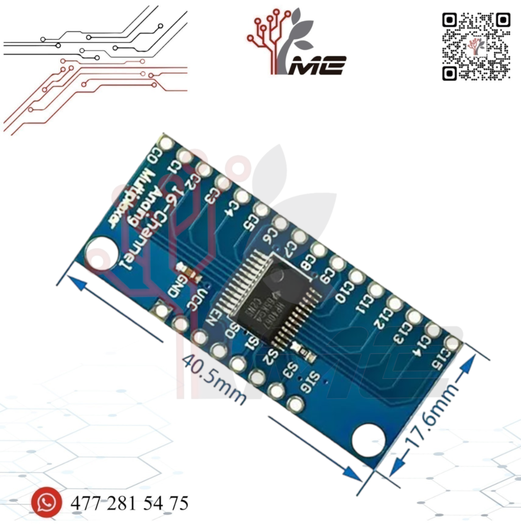 MÓDULO MULTIPLEXOR ANALOGICO CD74HC4067 – Corto Circuito