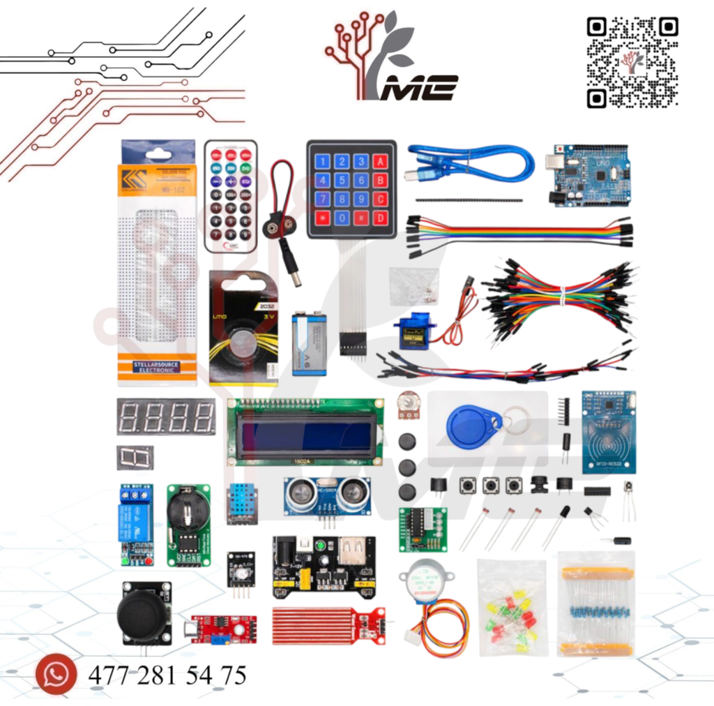 KIT STARTER DE ARDUINO INTERMEDIO – Corto Circuito