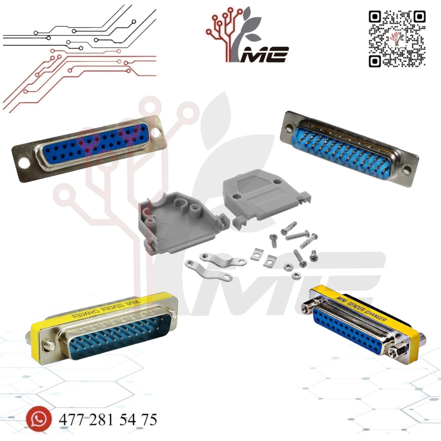 CONECTOR DB25 – Corto Circuito