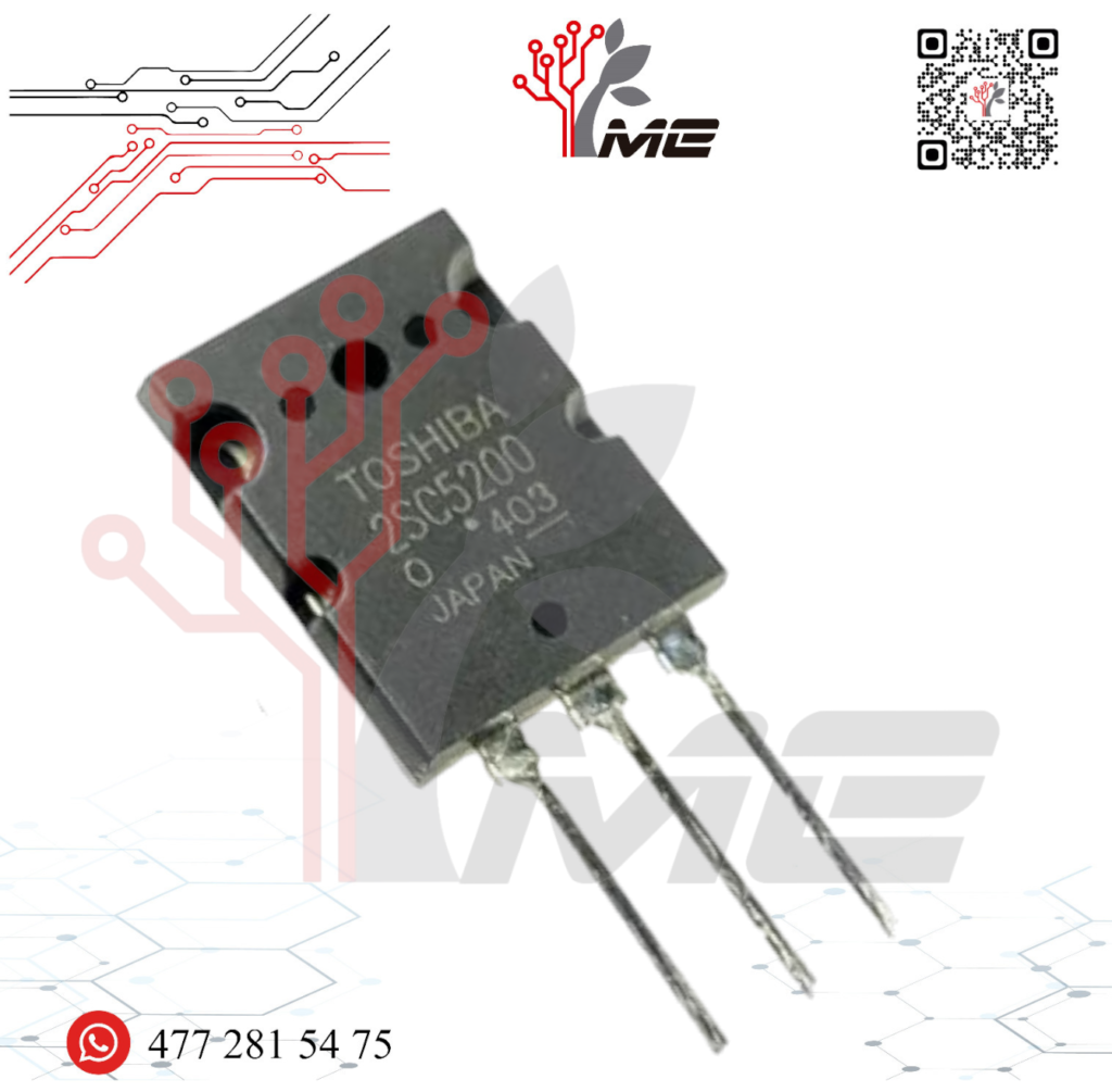TRANSISTOR BIPOLAR BJT NPN 230V 15A 2SC5200 – Corto Circuito