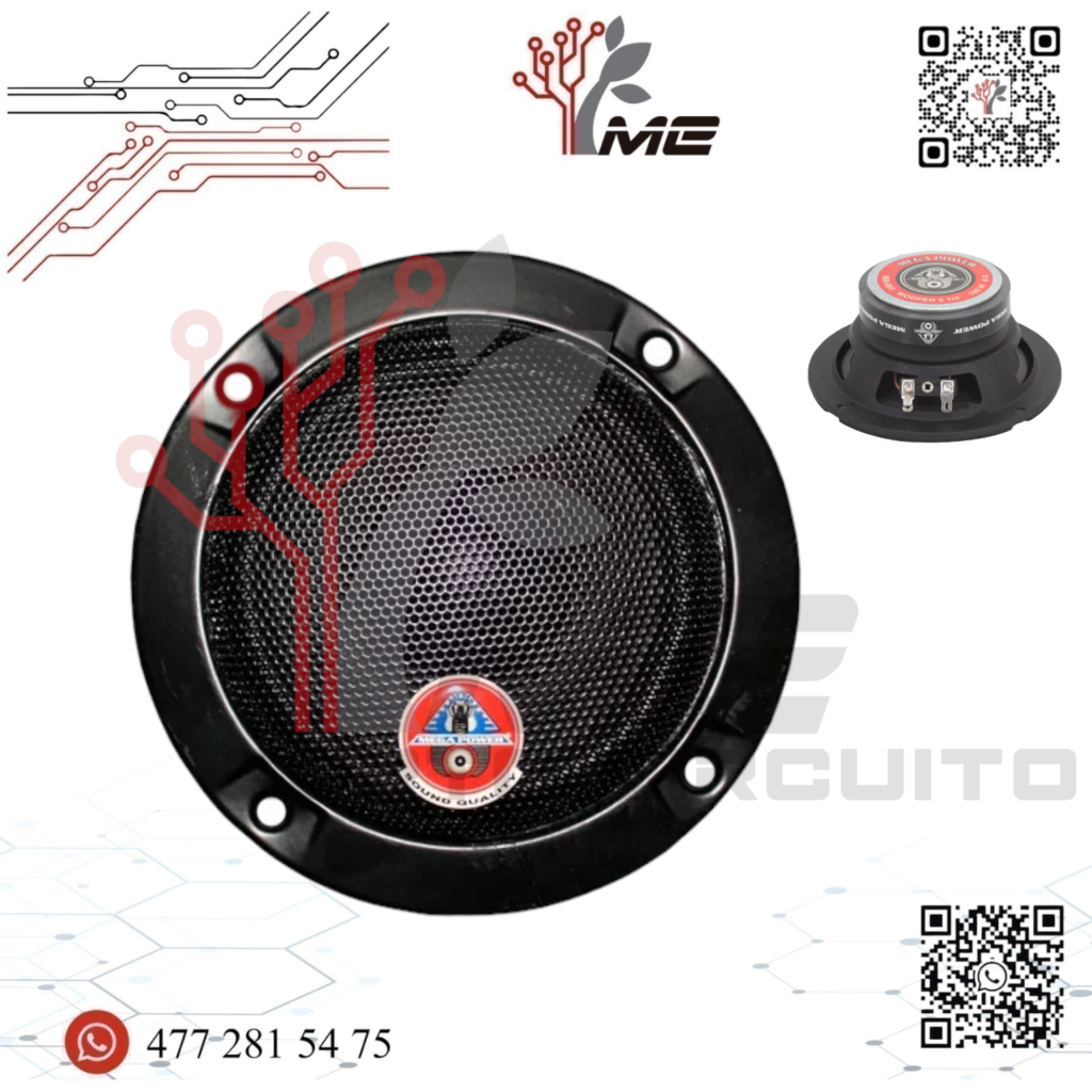 BOCINA 5″ 110W 8 OHM – Corto Circuito