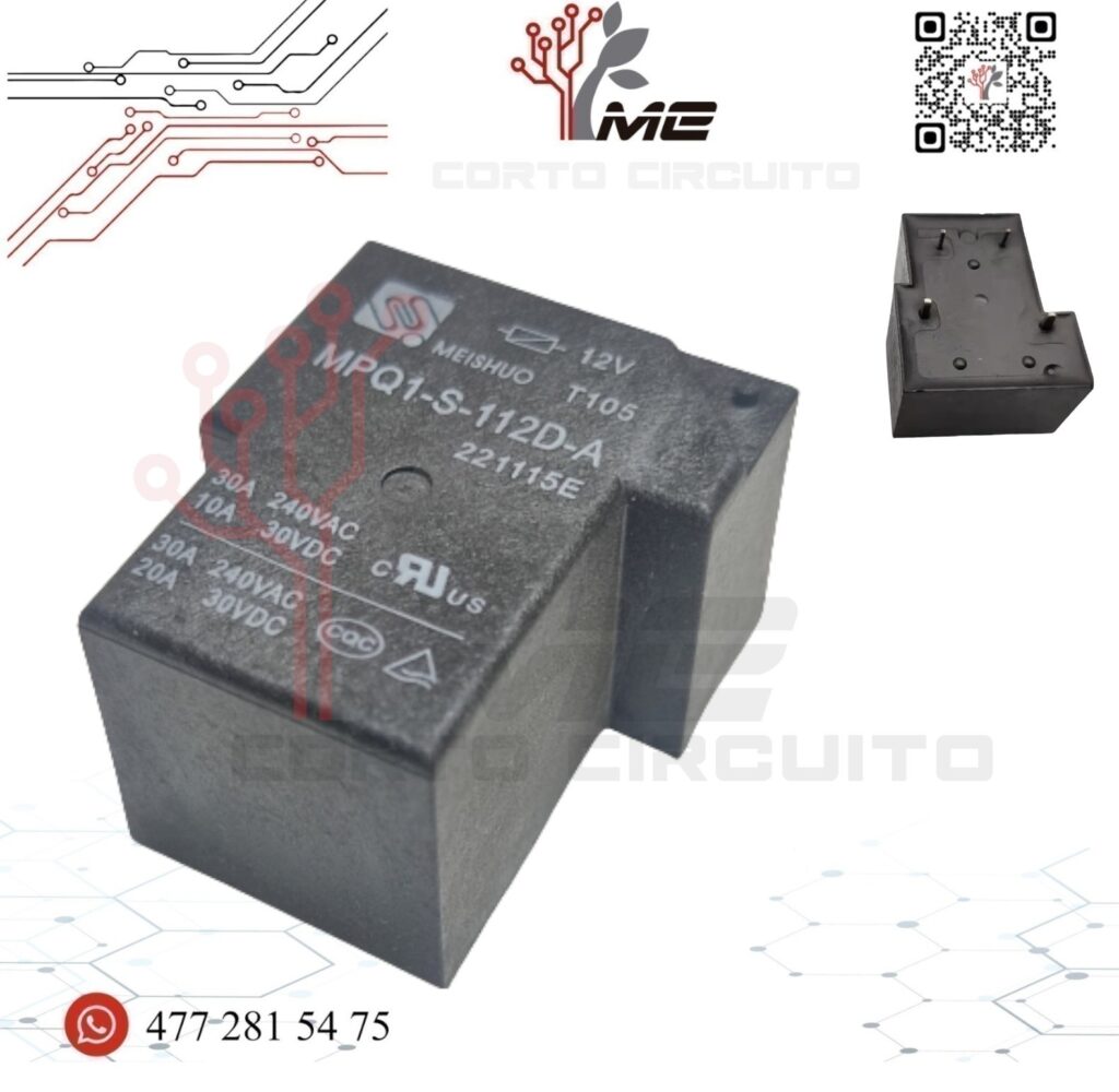 RELEVADOR 12V MPQ1-S-112D-A – Corto Circuito
