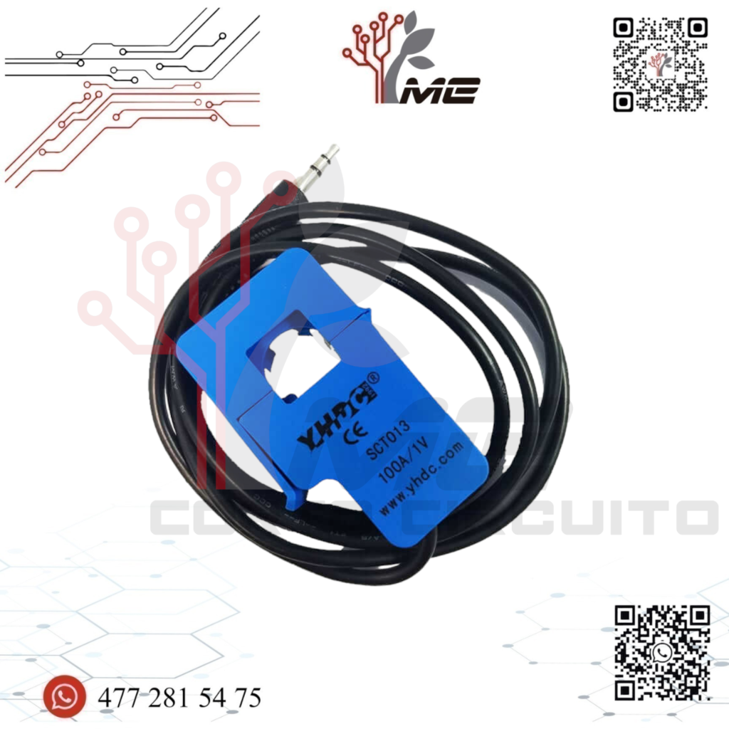 SENSOR DE CORRIENTE SCT-013- 50 MAH 100A – Corto Circuito
