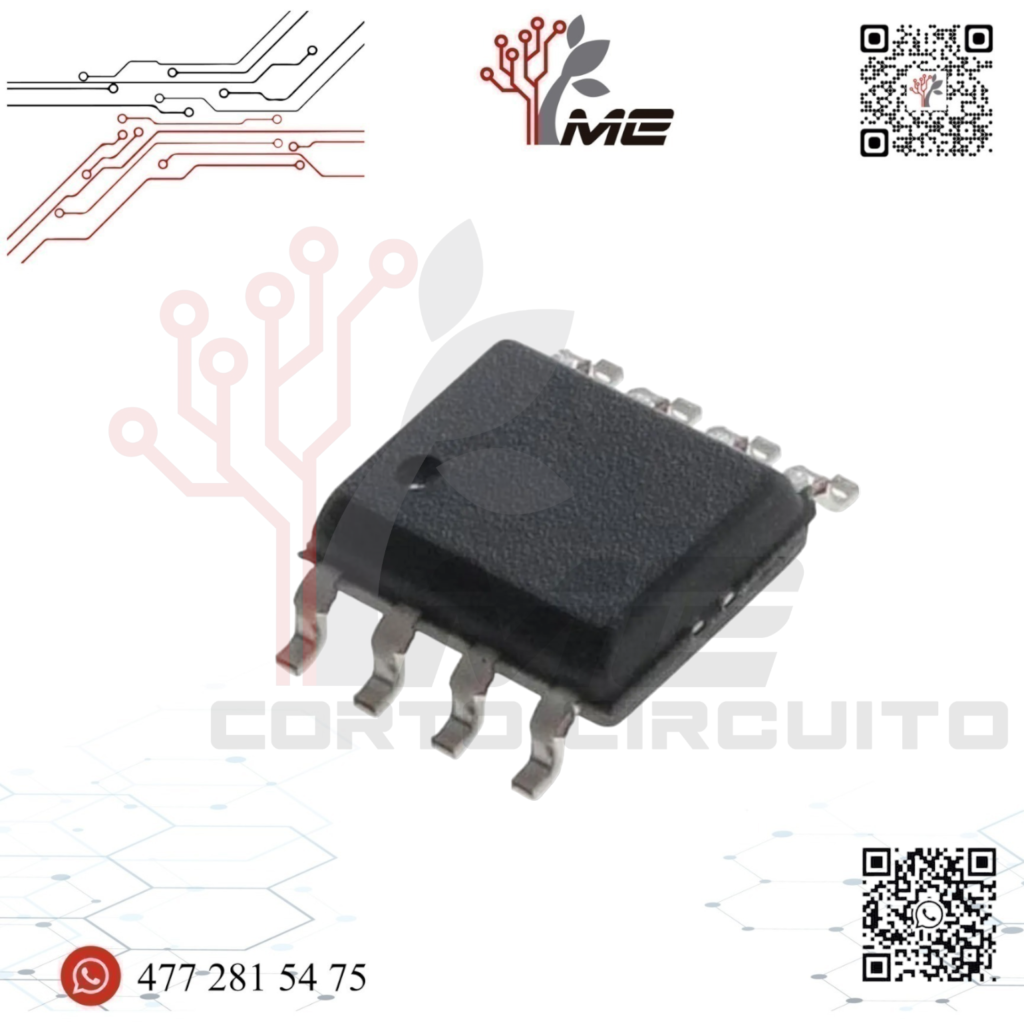 AMPLIFICADOR OPERACIONAL SMD MCP6002 – Corto Circuito