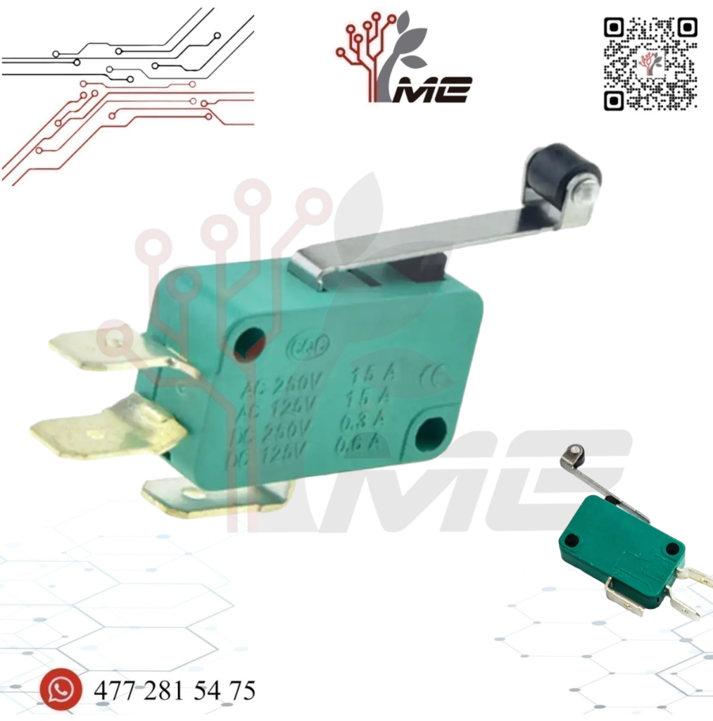 MICROSWITCH CON PALANCA 16A 125/250V – Corto Circuito