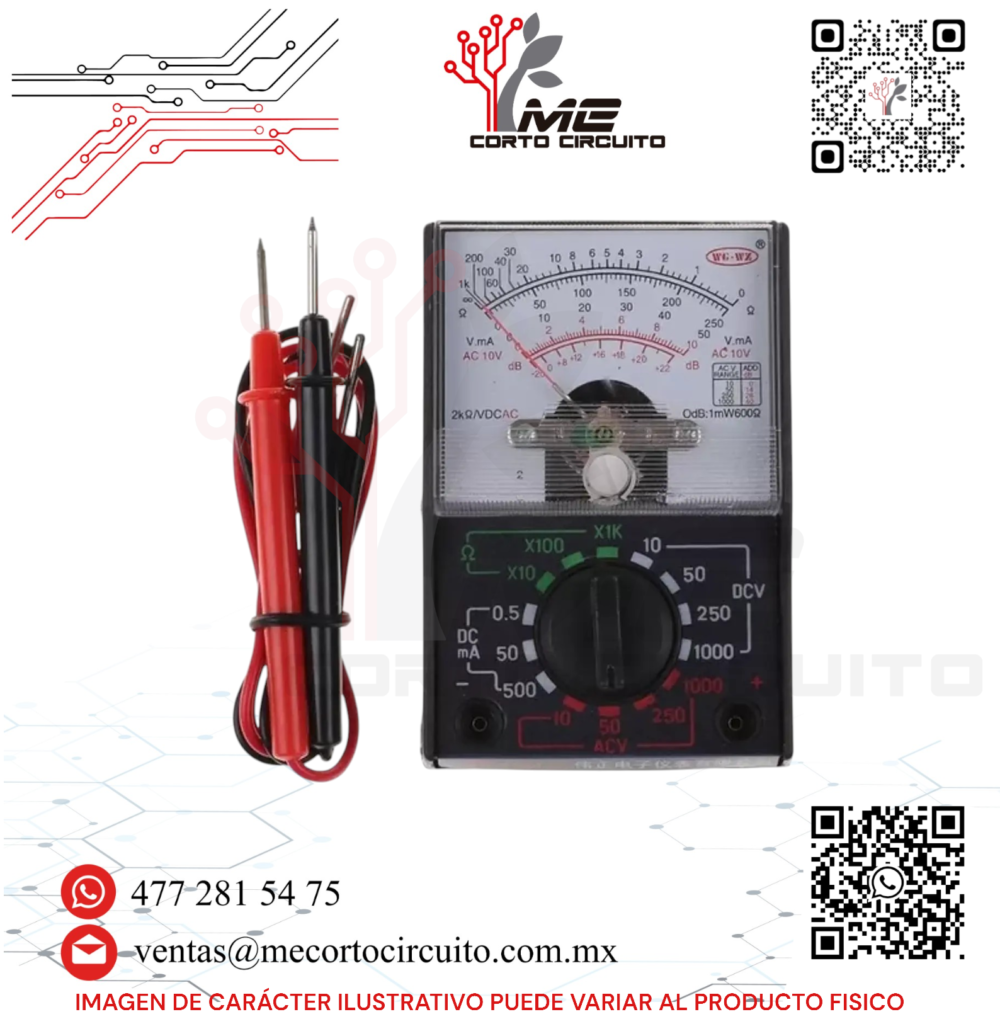 MULTIMETRO ANALOGO DE BOLSILLO – Corto Circuito