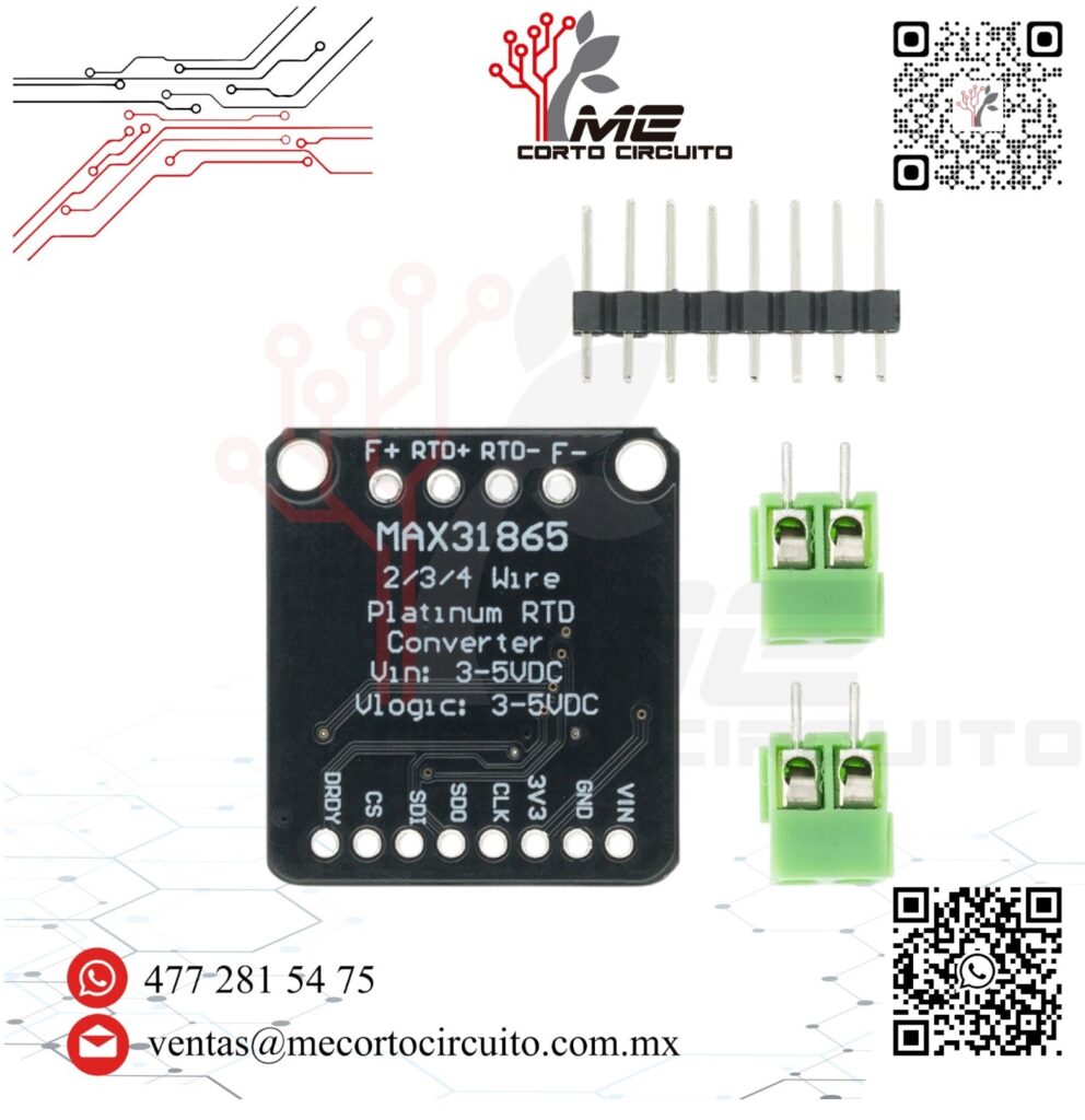 MODULO MAX31865 – Corto Circuito