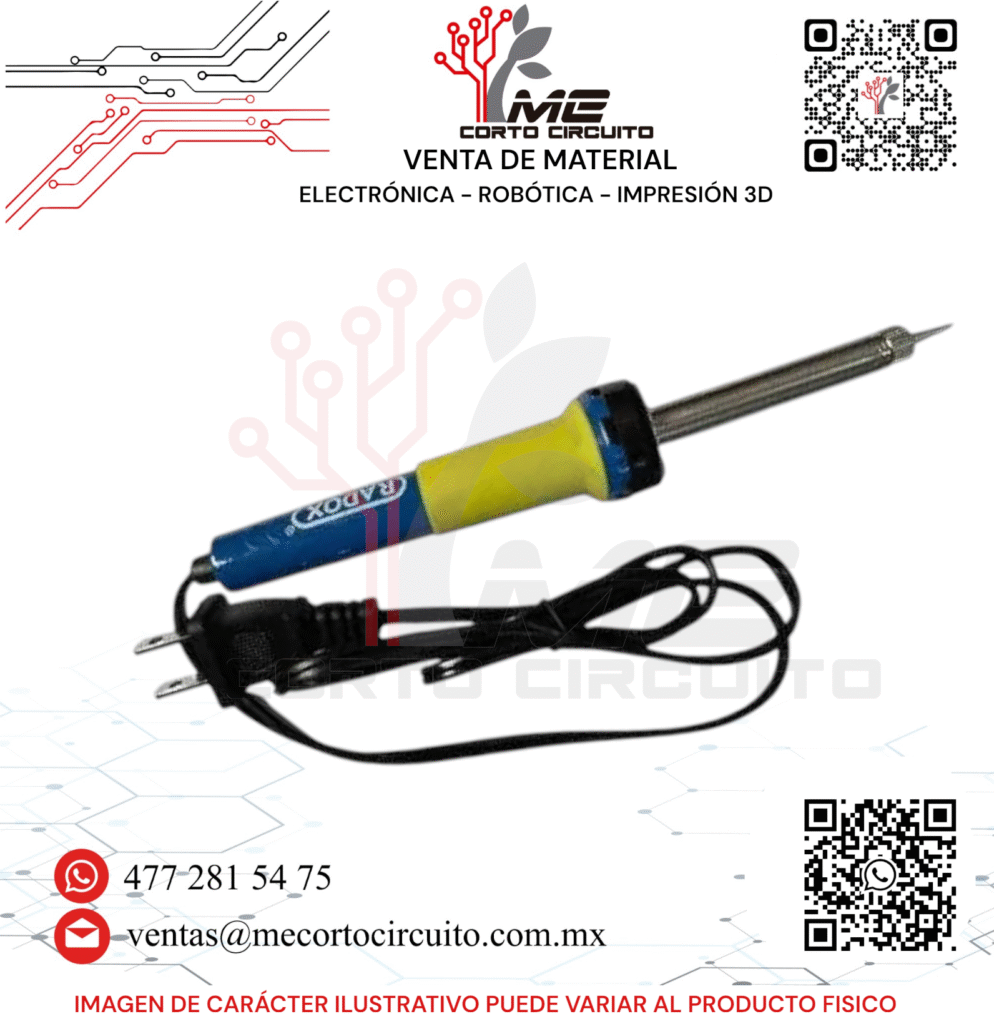 CAUTIN DE LAPIZ 40 W MANGO AZUL-AMARILLO – Corto Circuito